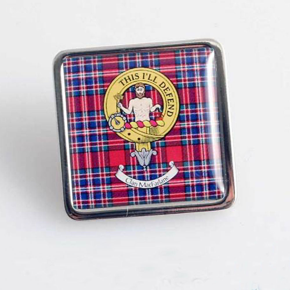 Clan Crest and Tartan Pin Badges